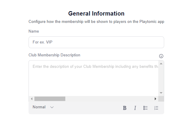 Club Membership Feature – Playtomic Manager