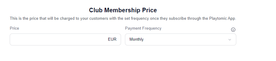 Club Membership Feature – Playtomic Manager