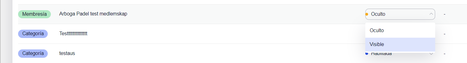Funcionalidad de Membresías – Playtomic Manager