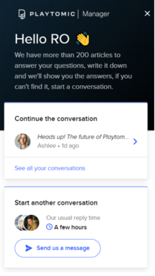 Playtomic Manager Club Support – Playtomic Manager