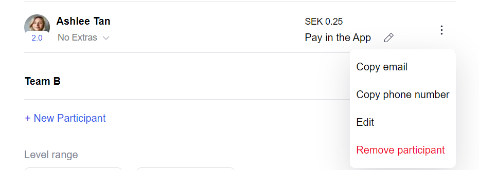 How to add/remove players in an Open Match – Playtomic Manager