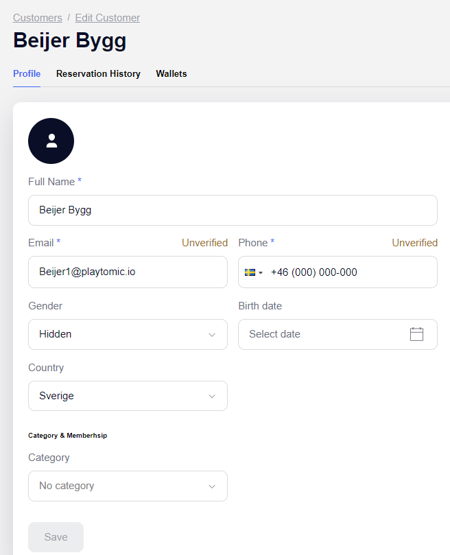 How to add/edit/remove Customers – Playtomic Manager