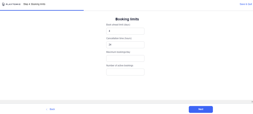 Complete the setup of your Club – Playtomic Manager