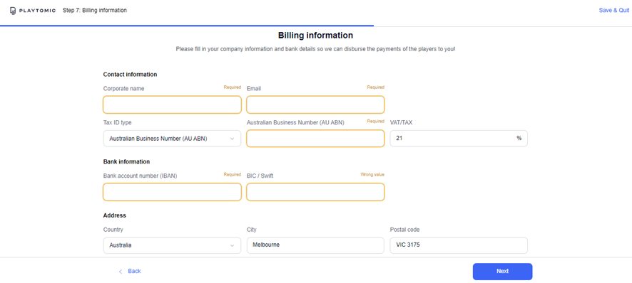 Complete the setup of your Club – Playtomic Manager