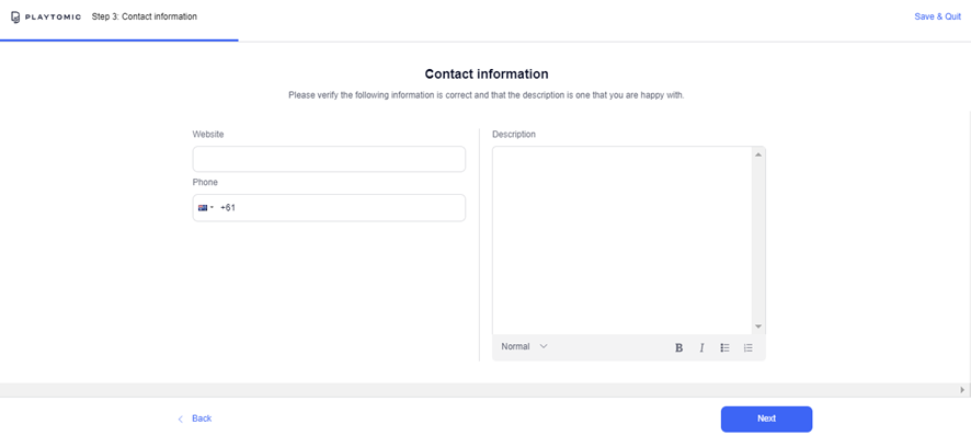 Complete the setup of your Club – Playtomic Manager