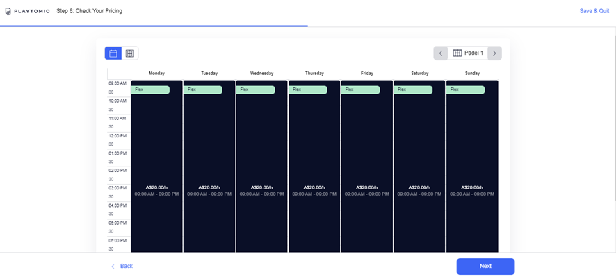 Complete the setup of your Club – Playtomic Manager