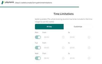 Club or Merchant Wallets – Playtomic Manager