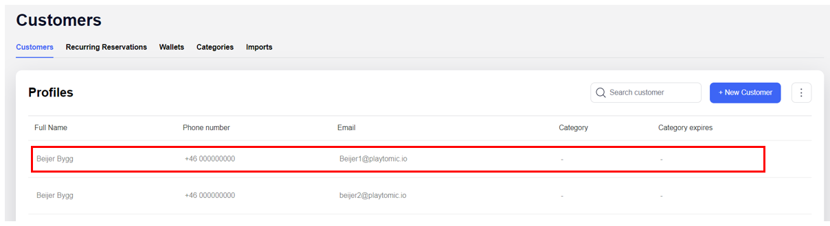How to add/edit/remove Customers – Playtomic Manager